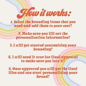 Pastel Vintage Spacey Logo Design | 70s Logo | Retro Rainbow 70s Logo ...