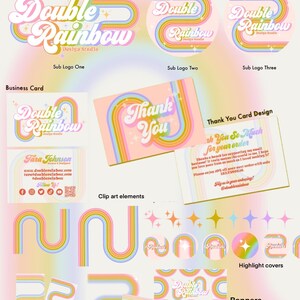 Retro Rainbow Logo Design - Customize With Your Brand Name | 70s Logo ...