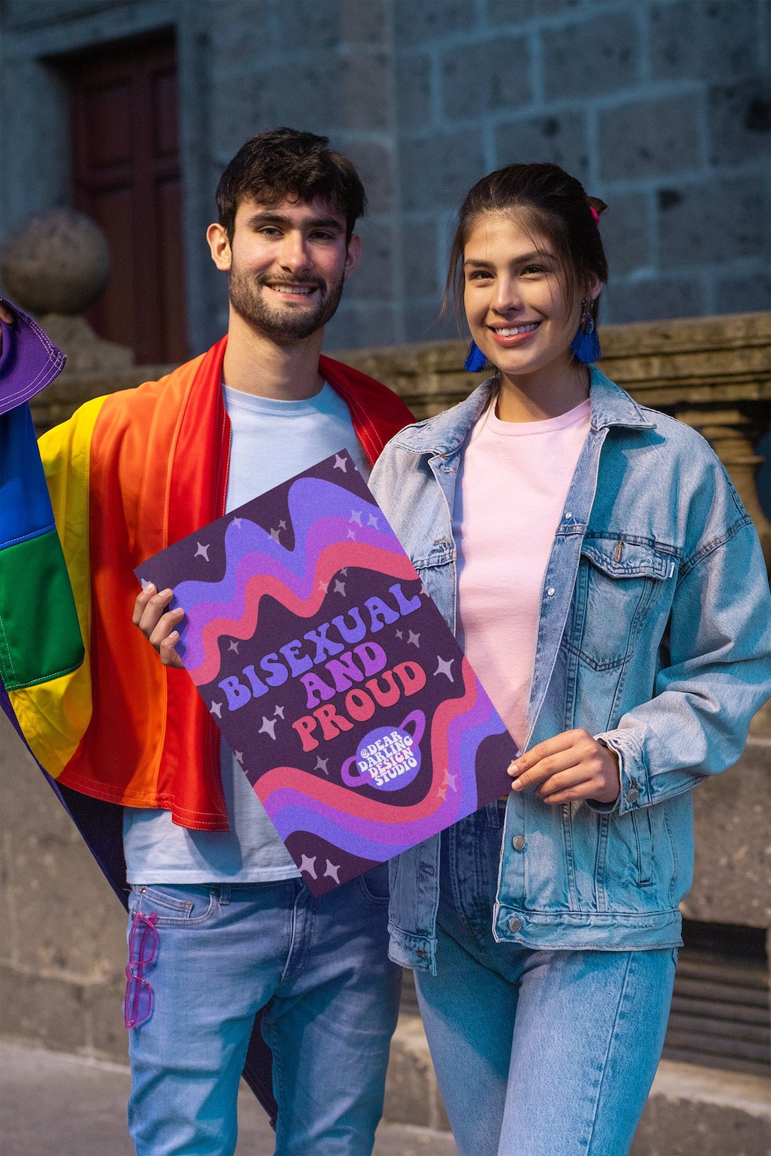 Bisexual and Proud Poster | Bi Pride Poster | Bi Pride Art | Bisexual ...