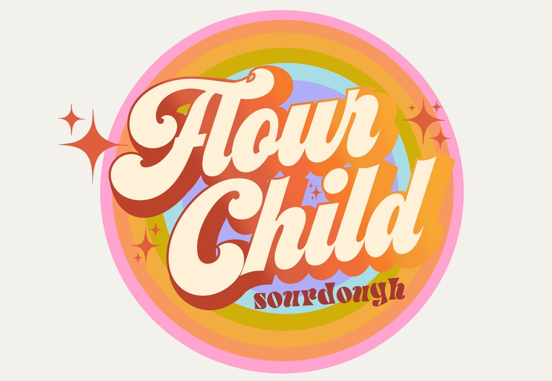 Retro Rainbow Logo Design - Customize With Your Brand Name | 70s Logo ...