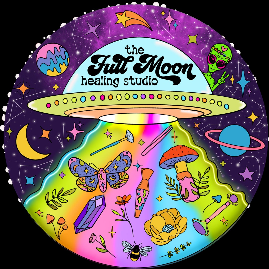 CUSTOM Retro Logo Design - Spacey Logo Design | Trippy Logo Design ...