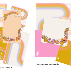 Warm Vintage Spacey Logo Design | 70s Logo | Retro Rainbow 70s Logo ...