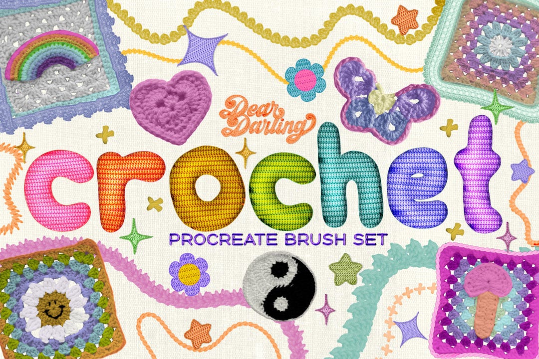 Crochet Brushes for Procreate | Procreate Crochet Brushes | Procreate ...