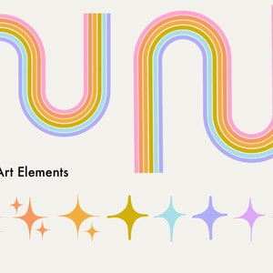 Retro Rainbow Logo Design - Customize With Your Brand Name | 70s Logo ...