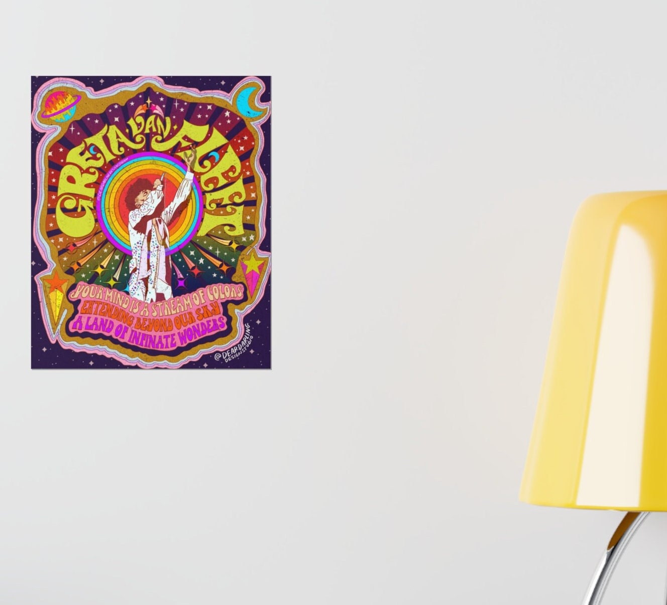 Greta Van Fleet Poster - 70s Concert Poster - GVF art | GVF decor ...