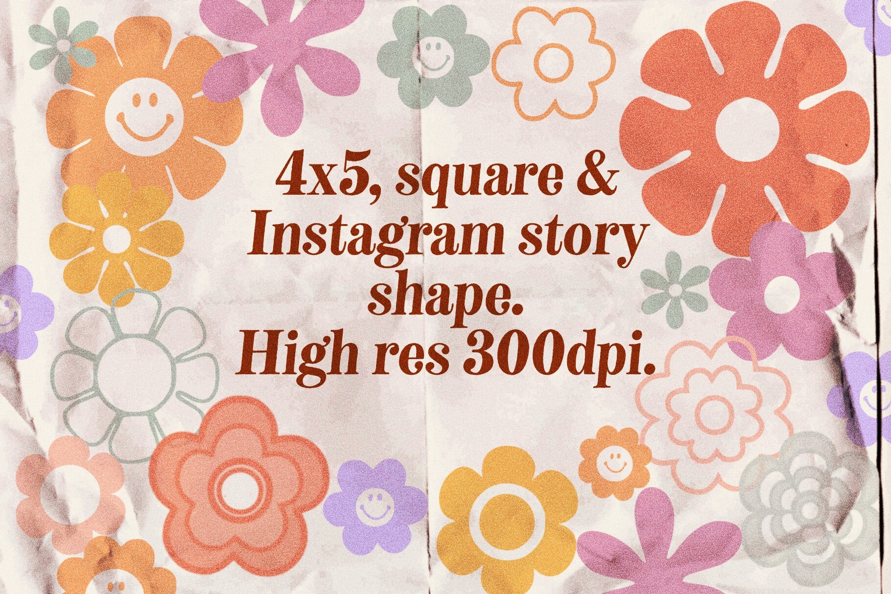 Retro Poster Procreate Templates Folded Paper Procreate - Etsy