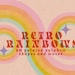 Retro Rainbows Illustration Pack Vector & PNGS 70s Rainbow - Etsy
