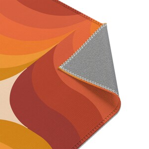 70s Boho Star and Wave Area Rug | 70s Rugs | 70s Rainbow Rug | 70s Boho ...