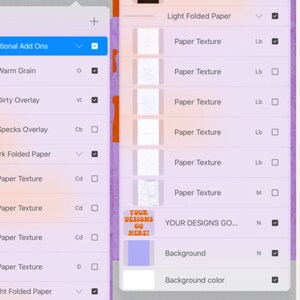 Retro Poster Procreate Templates - Folded Paper Procreate Template ...