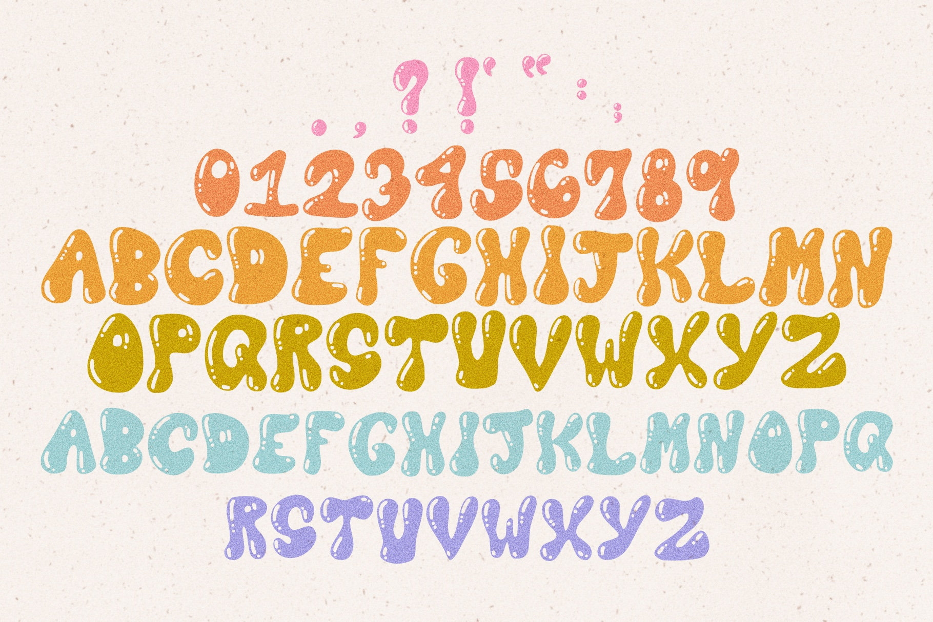 Psychedelic Bubble Juicy Font 70s Fonts Groovy Fonts - Etsy