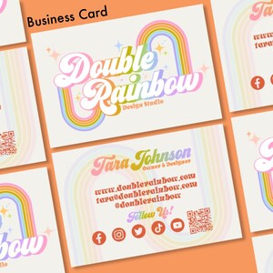 Retro Rainbow Logo Design - Customize With Your Brand Name | 70s Logo ...