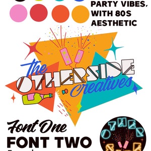 CUSTOM 80s Logo Design | 80s Style Logo | Retro 80s Logo | 80s Branding ...