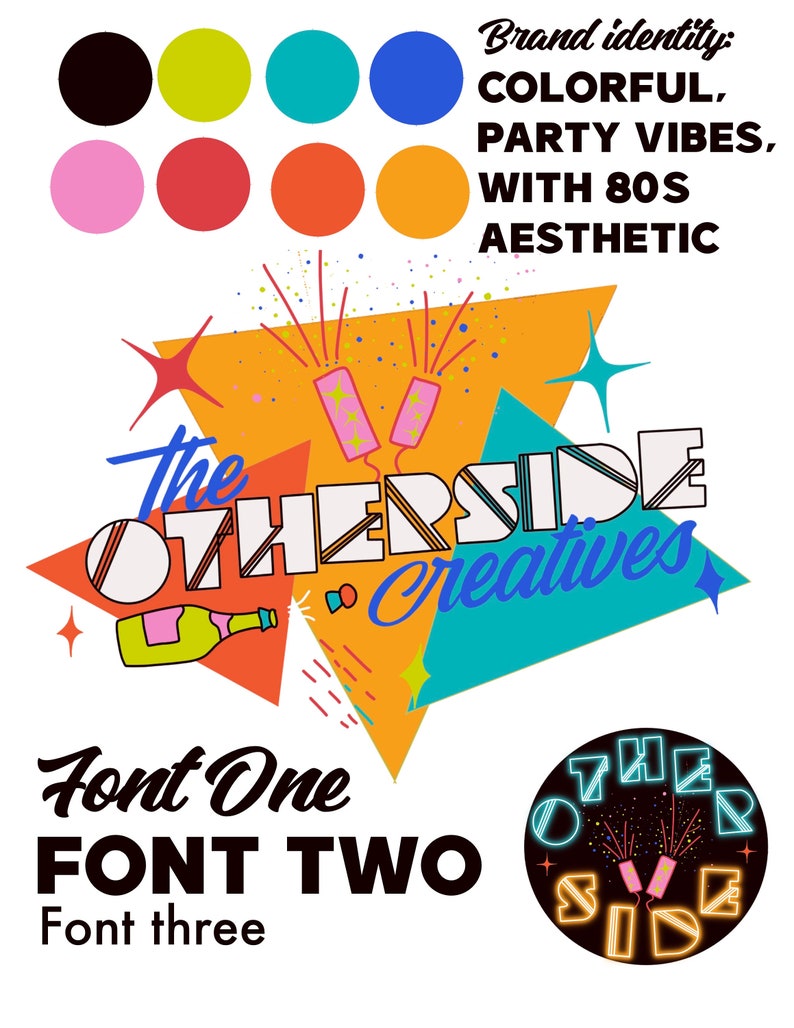 CUSTOM 80s Logo Design | 80s Style Logo | Retro 80s Logo | 80s Branding ...