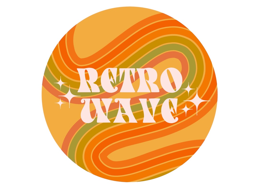 Retro Wave Logo Design - Customize With Your Brand Name | 70s Rainbow ...