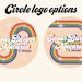 Retro Rainbow Logo Design - Customize With Your Brand Name | 70s Logo ...