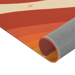 70s Boho Rainbow Wave Area Rug | 70s Rugs | 70s Rainbow Rug | 70s Boho ...