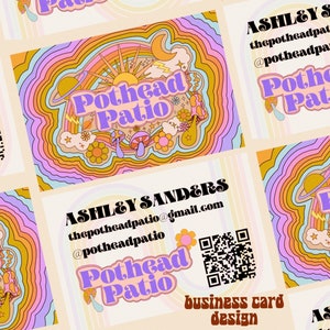 Pastel Vintage Spacey Logo Design | 70s Logo | Retro Rainbow 70s Logo ...