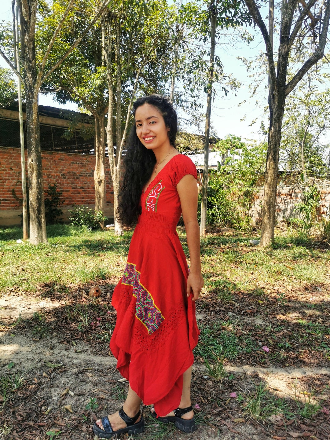 Small-shipibo Dress Shamanic Clothing Ayahuasca Art Ceremony Cloth - Etsy