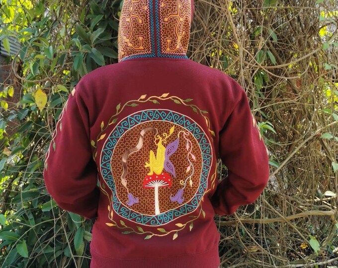 Mushrooms Art Shipibo Shamanic Clothing, Ayahuasca Ceremony Clothing ...
