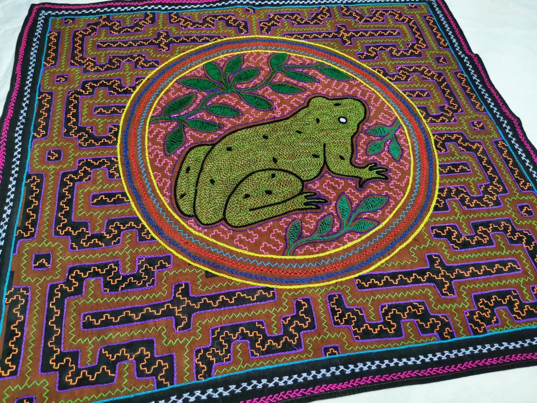 71x64cm-shipibo Textile, Ayahuasca Art, Altar Cloth, Kambo Vibes ...