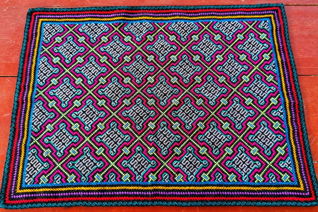 66x48cm-shipibo Textile Ayahuasca Art Shipibo Tapestry Altar Shamanic ...