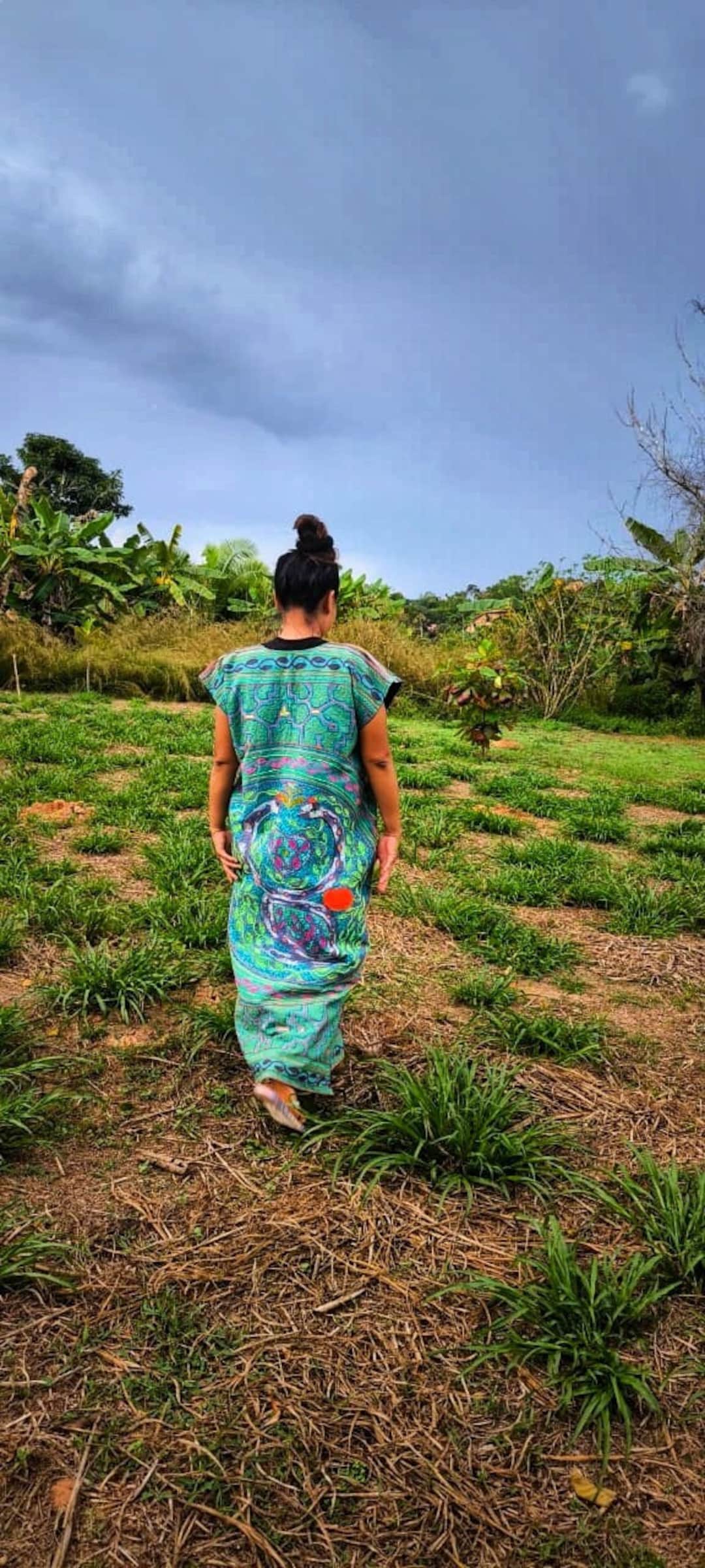 Full Embroidery Kimono Tunic Shipibo Clothing Shamanic Art Ceremony ...