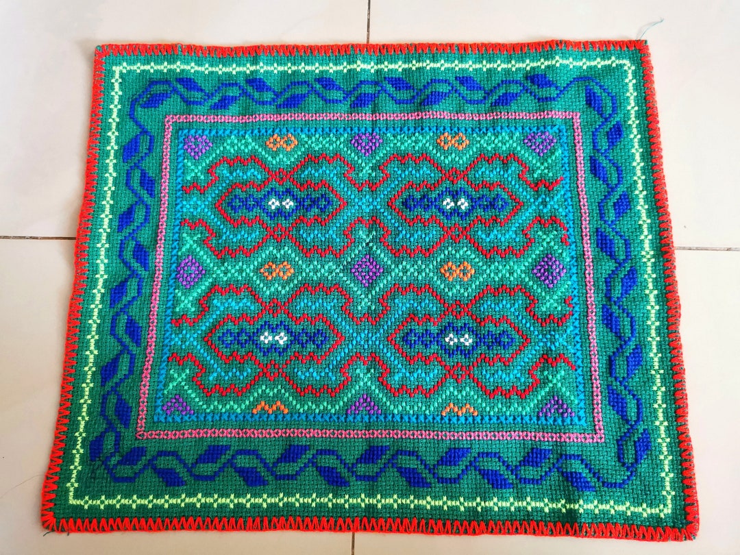 40x33cm-shipibo Embroidery Ayahuasca Art Shipibo Tapestry Shamanic ...
