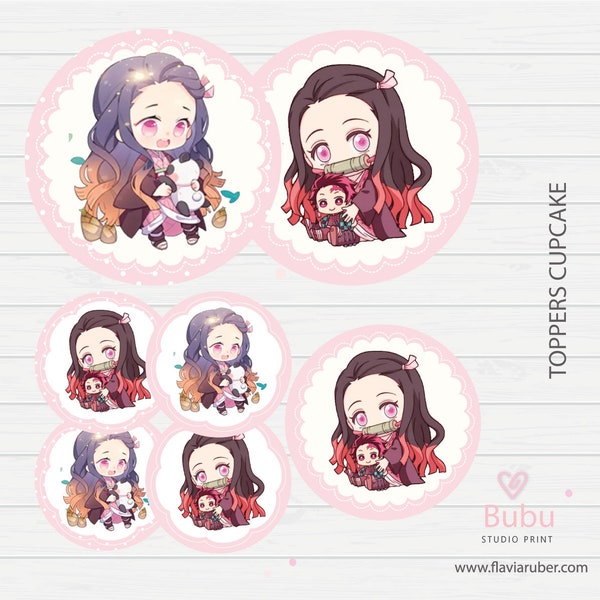 Demon Slayer Printable Stickers - Etsy
