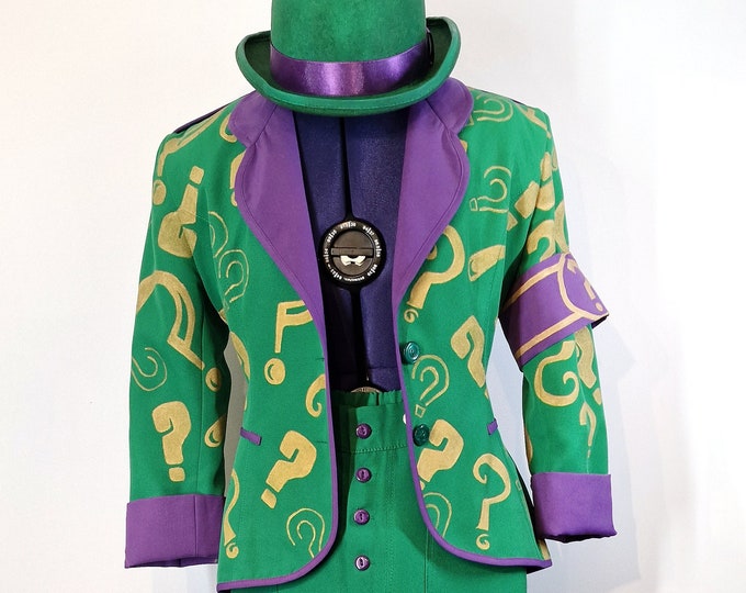 The Riddler Batman Cosplay Costume Etsy