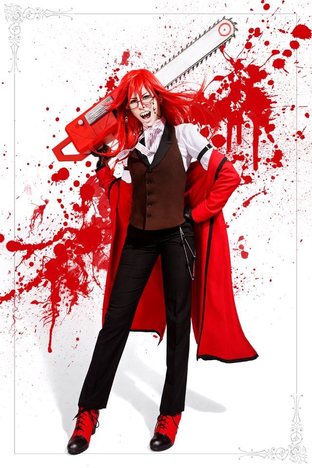 Ciel In Wonderland Grell Cosplay