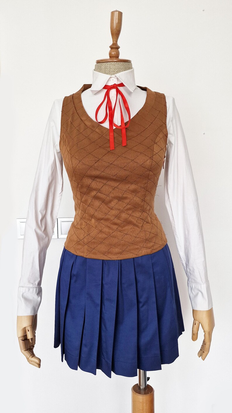 Monika "doki Doki Literature Club" Cosplay Costume - Etsy