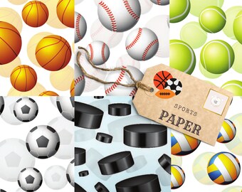 Tennis Digital Paper | Etsy