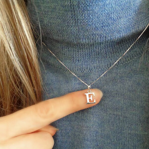 White Gold Necklace - Etsy