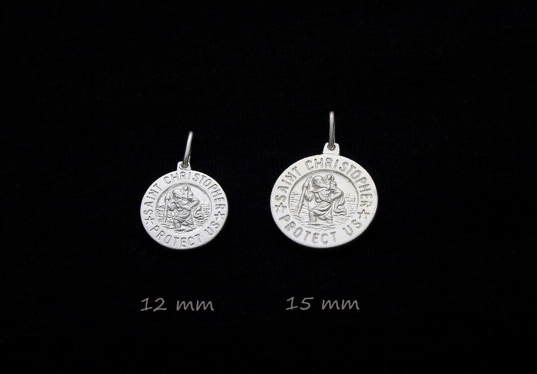 Collier rond à pendentif Saint-Christophe, médaille de protection ...