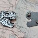 T-rex Enamel Pin Tyrannosaurus Rex Fossilised Dinosaur Dino Gift Trex ...