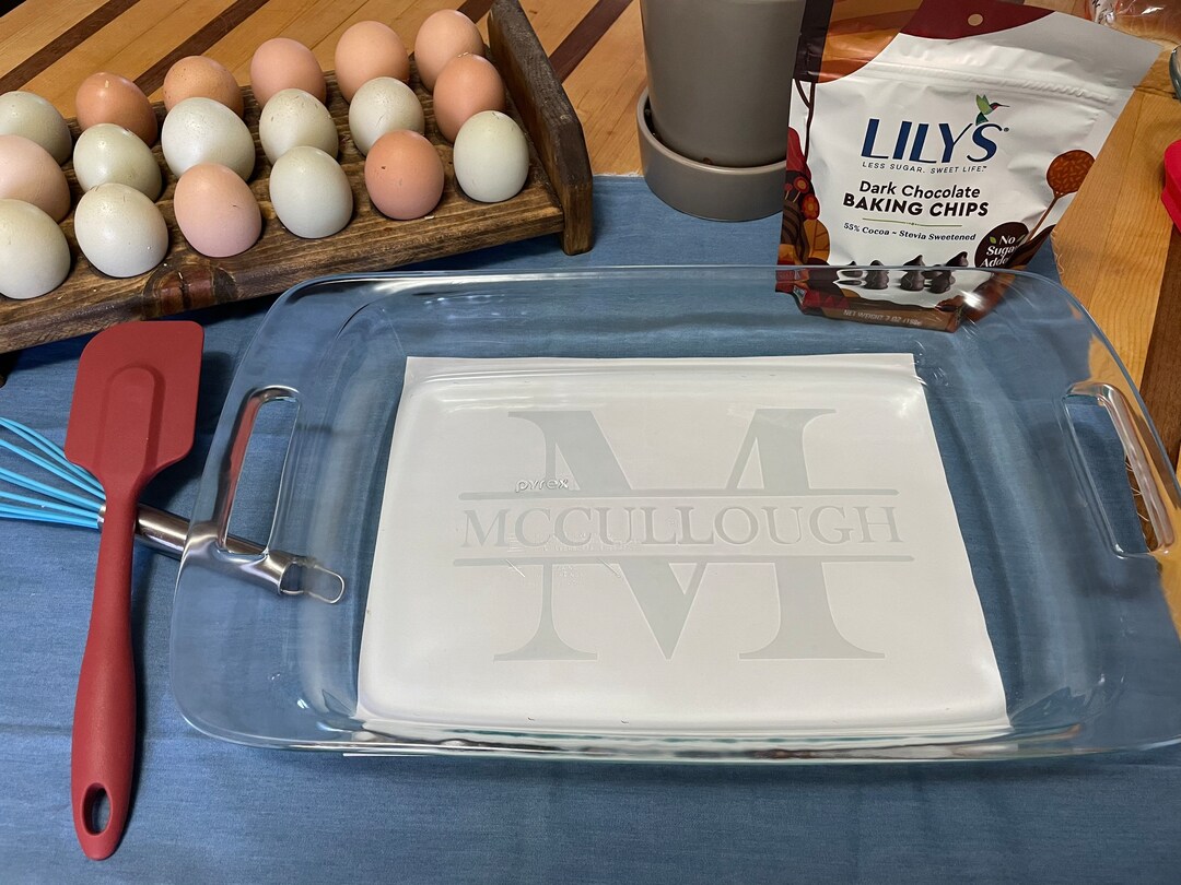 Personalized Pyrex Baking Dish With Lid, 9X13 Pan, Baking Dish, Wedding ...