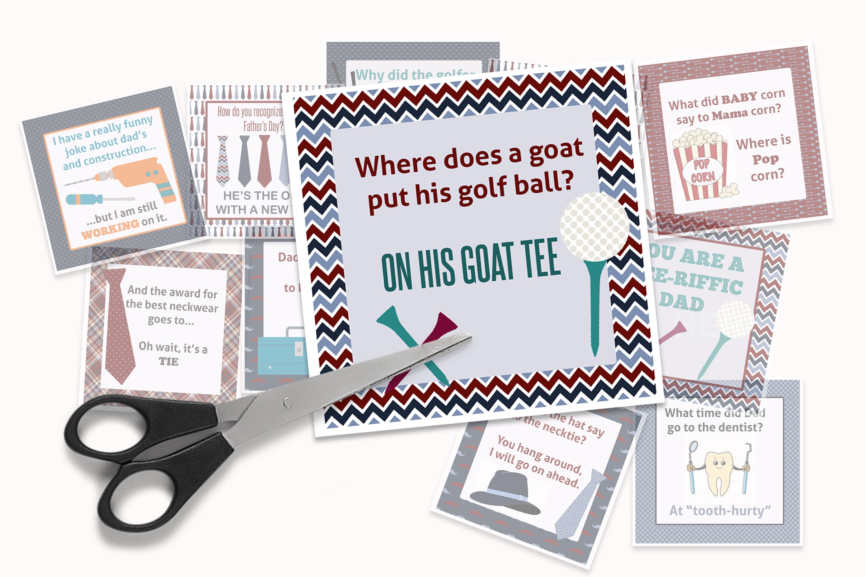 Dad Jokes Gift Tags - Printables - Instant Download - Etsy