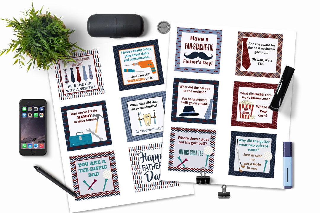 Dad Jokes Gift Tags - Printables - Instant Download - Etsy