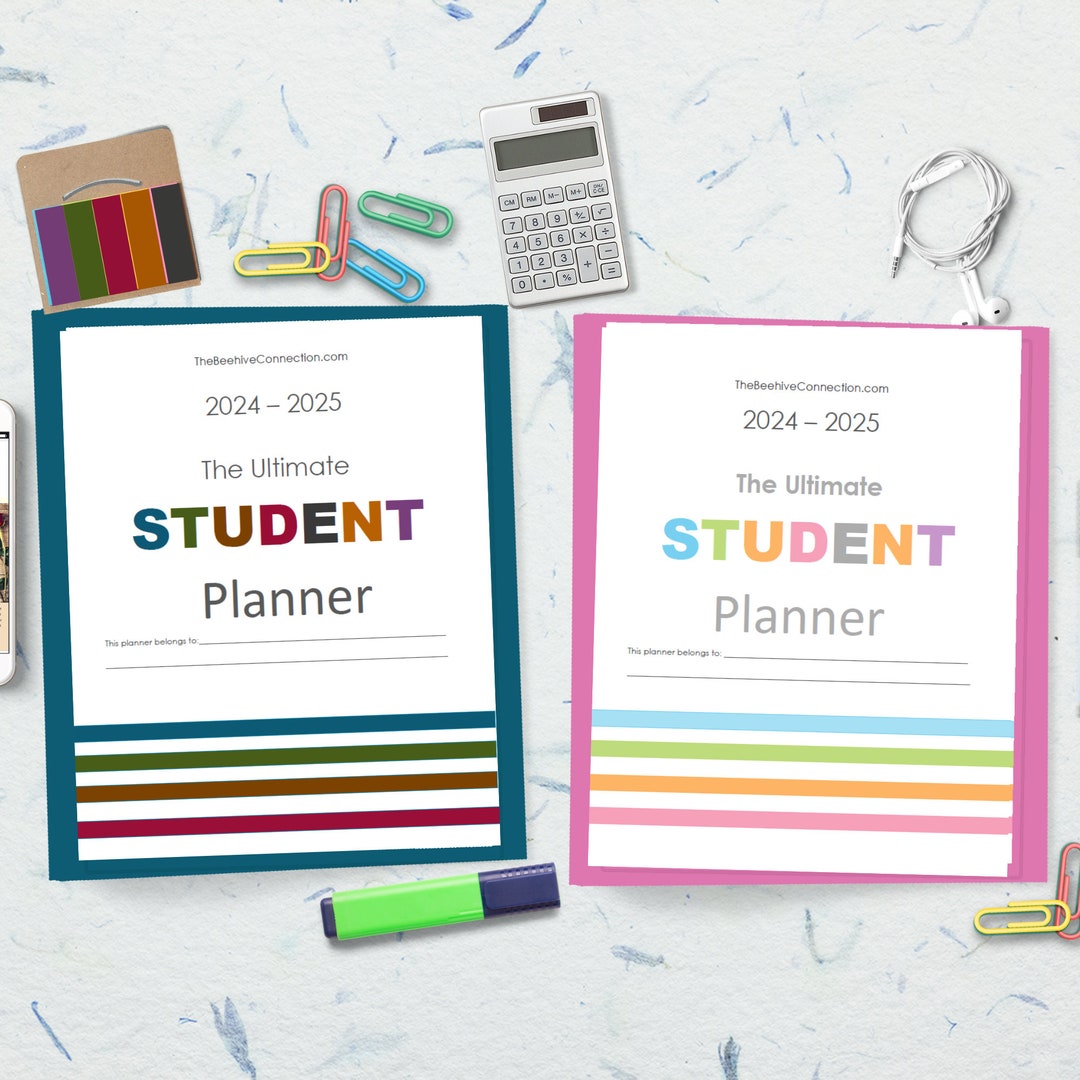2 Student Planner Instant Download 192 Pages Printable for 2024 - 2025 ...