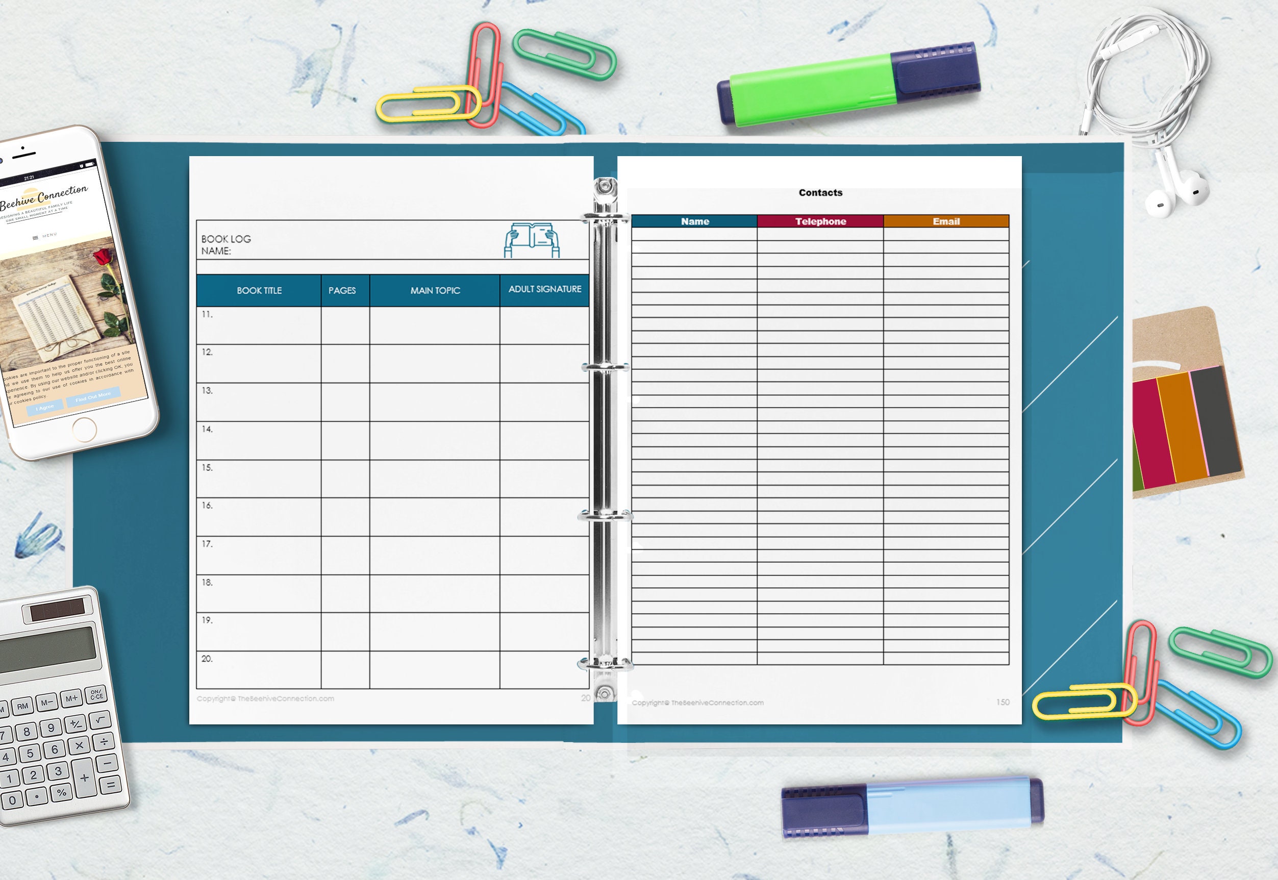 2 Student Planner Instant Download 192 Pages Printable for 2024 - 2025 ...