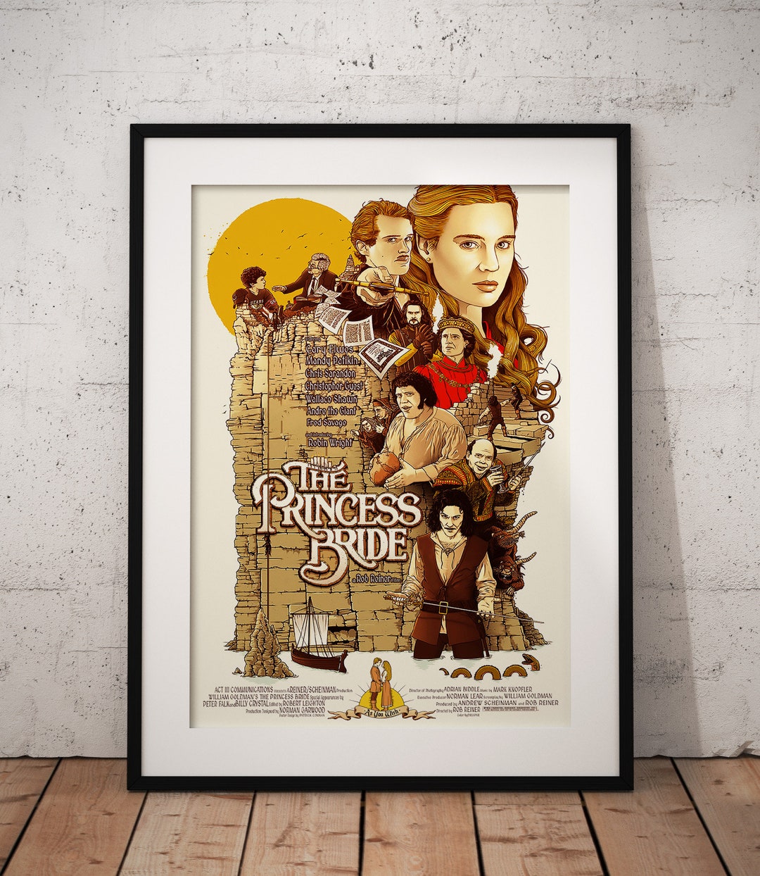 The Princess Bride Movie Film Poster A4/A3 Framed Options Available ...