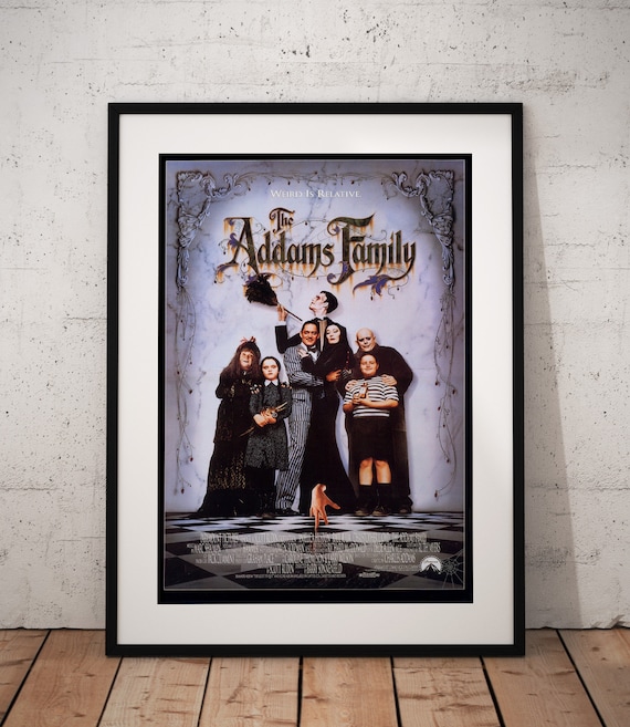 The Addams Family 1991 Movie Film Poster A4/A3 Framed | Etsy