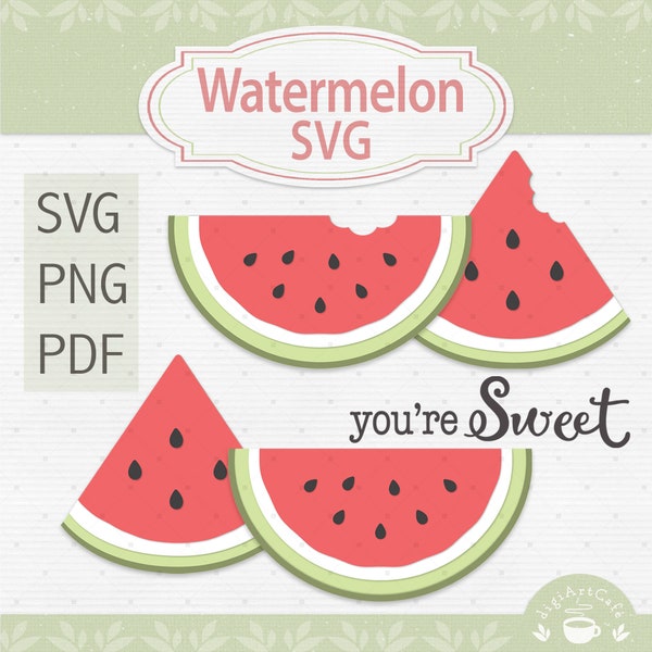 Watermelon Svg - Etsy