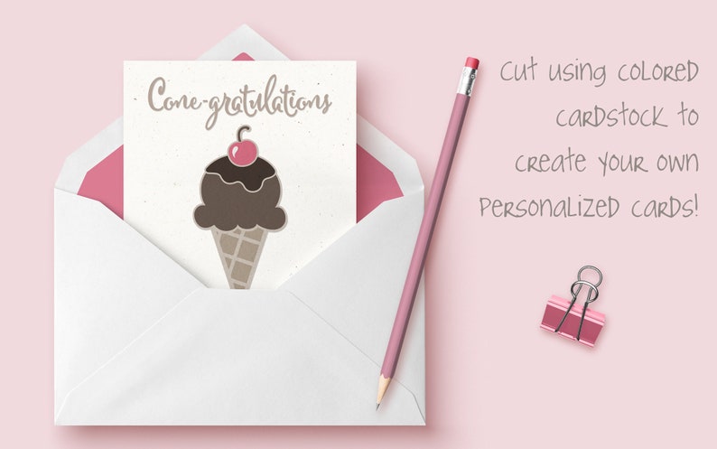 Ice Cream Cone Bundle Layered SVG DXF Cut File PNG Digital - Etsy