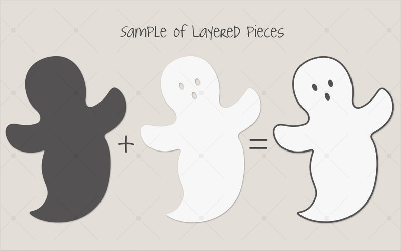Halloween Ghosts SVG, DXF Cut Files, PNG Digital Downloadable Clipart ...