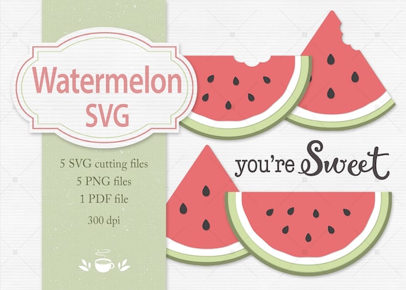 Watermelon Layered SVG Cut File PNG Digital Downloadable - Etsy