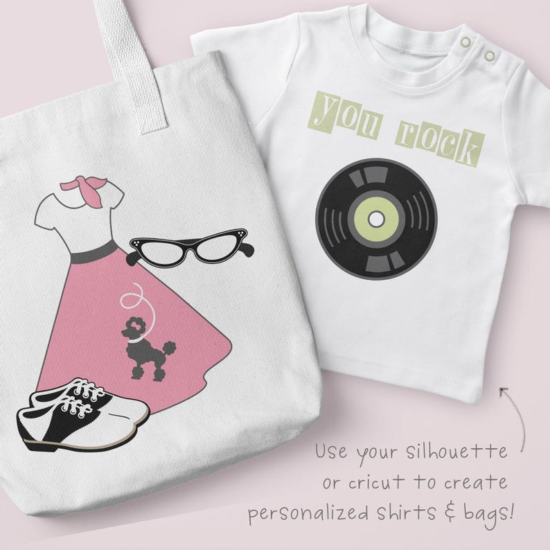 50's Poodle Skirt SVG: Layered Cut File, Clipart (digital Download) - Etsy