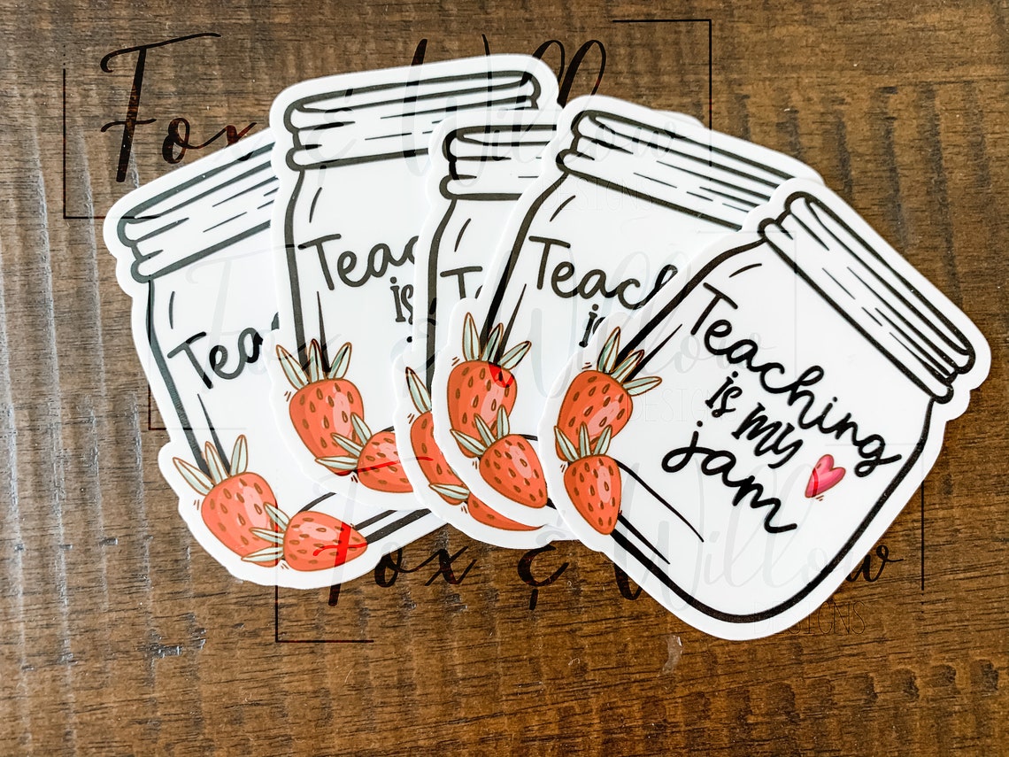 Teaching is My Jam Sticker - Etsy