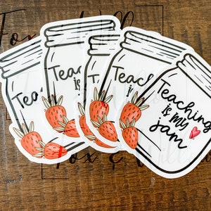 Teaching is my Jam sticker | Etsy