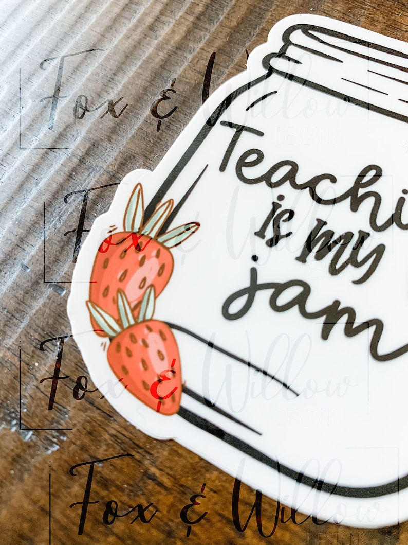 Teaching is My Jam Sticker - Etsy